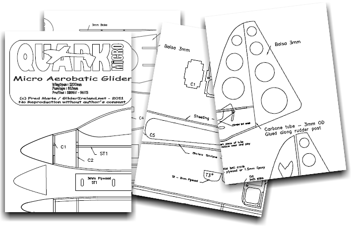 Micro Quark A4 Plan view - GliderIreland